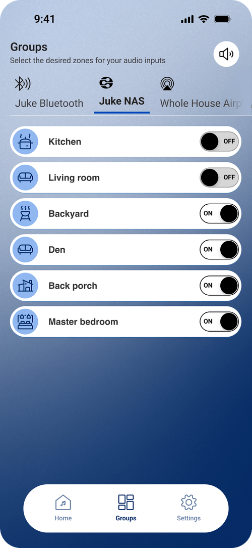 Juke Audio App Ready - Stream audio throughout your home under full control with Juke Audio.